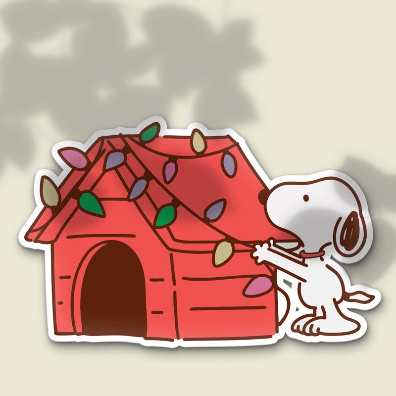 Snoopy Lights Doghouse Etsy