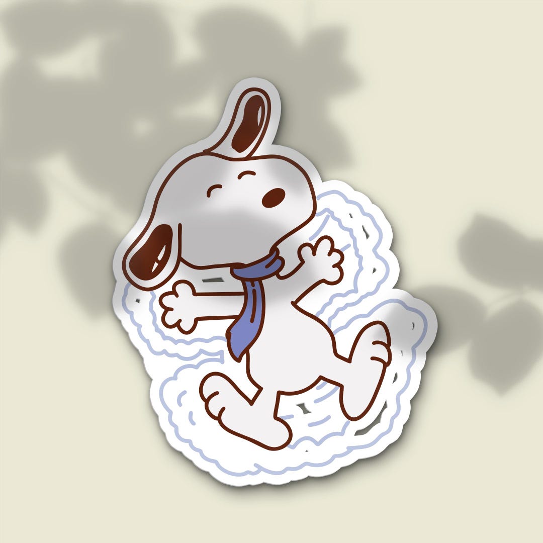 Holiday Snoopy Sticker Set, Snoopy Christmas Dog House, Dog Peanuts ...