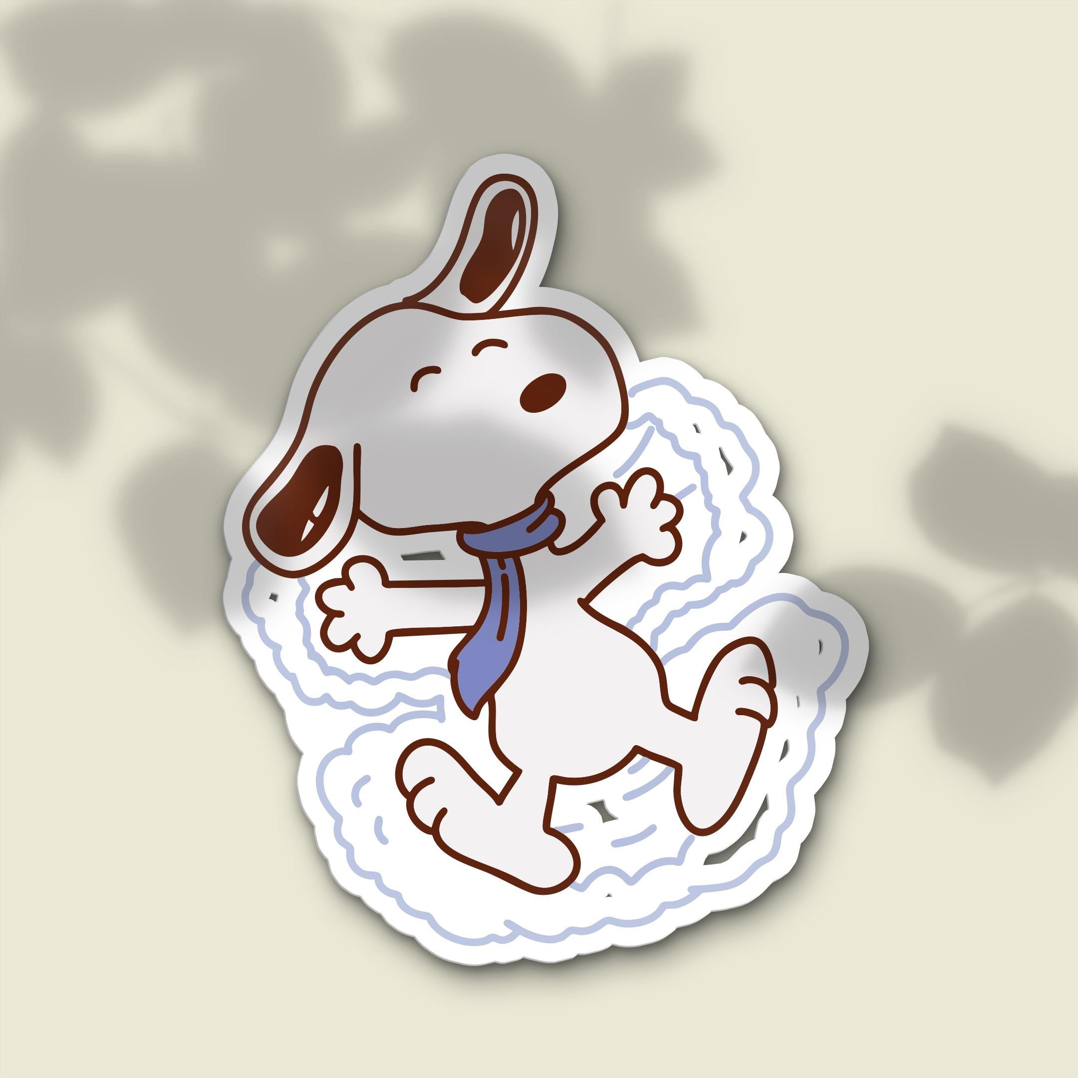 Holiday Snoopy Vinyl Sticker Set, Peanuts Christmas Decal - Etsy