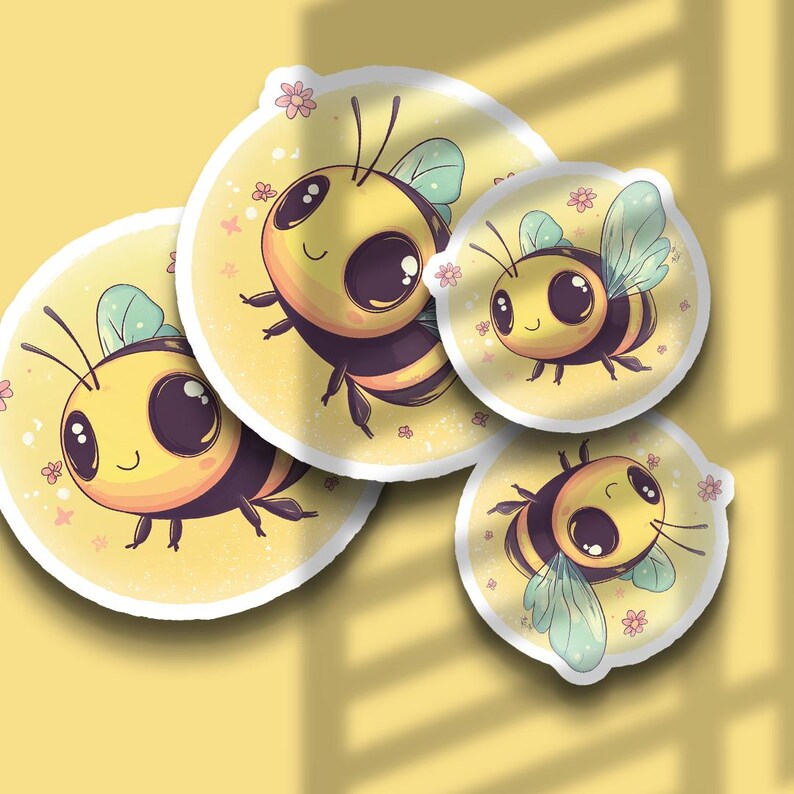 Bumble Bee Vinyl Sticker – Waterproof Laptop Decal - Etsy