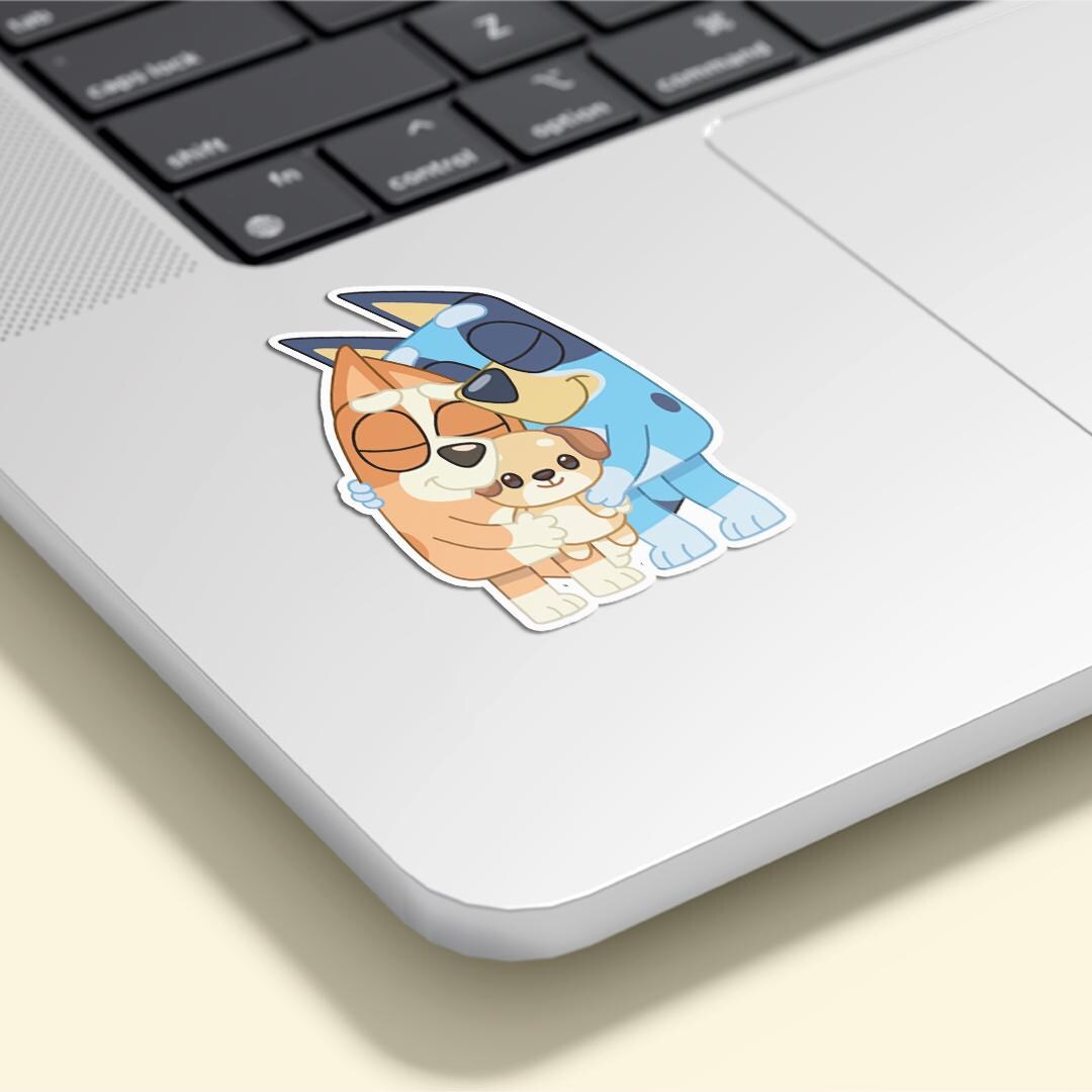 Bluey Family Hug Sticker: Waterproof Vinyl Decal - Etsy