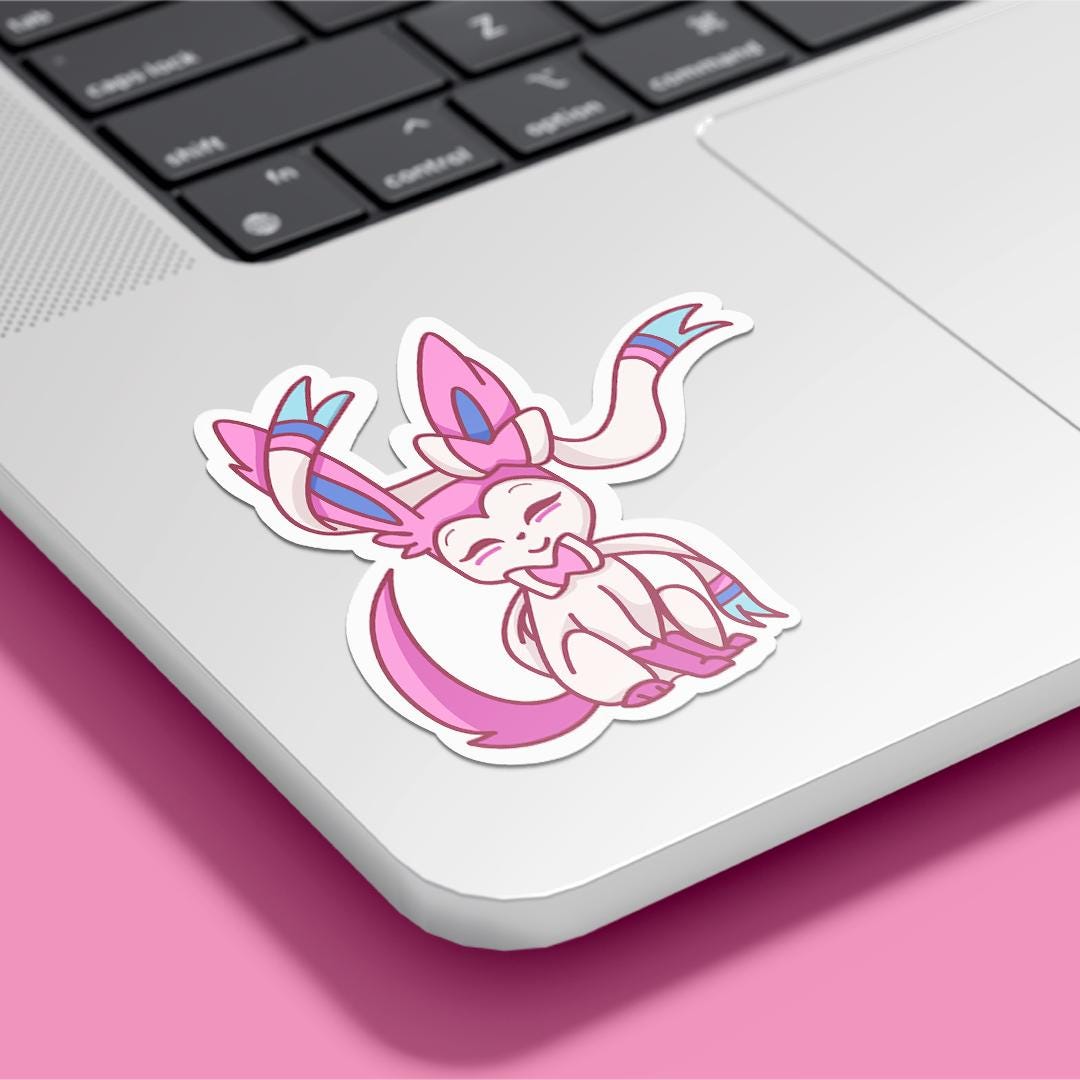 Sylveon Sticker Cute Pokemon Sticker for Laptop or Water Bottle Vinyl ...