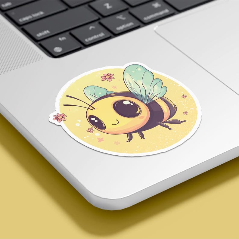 Bumble Bee Vinyl Sticker – Waterproof Laptop Decal - Etsy