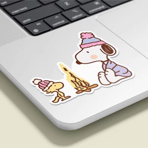 Holiday Snoopy Sticker Set, Snoopy Christmas Dog House, Dog Peanuts ...