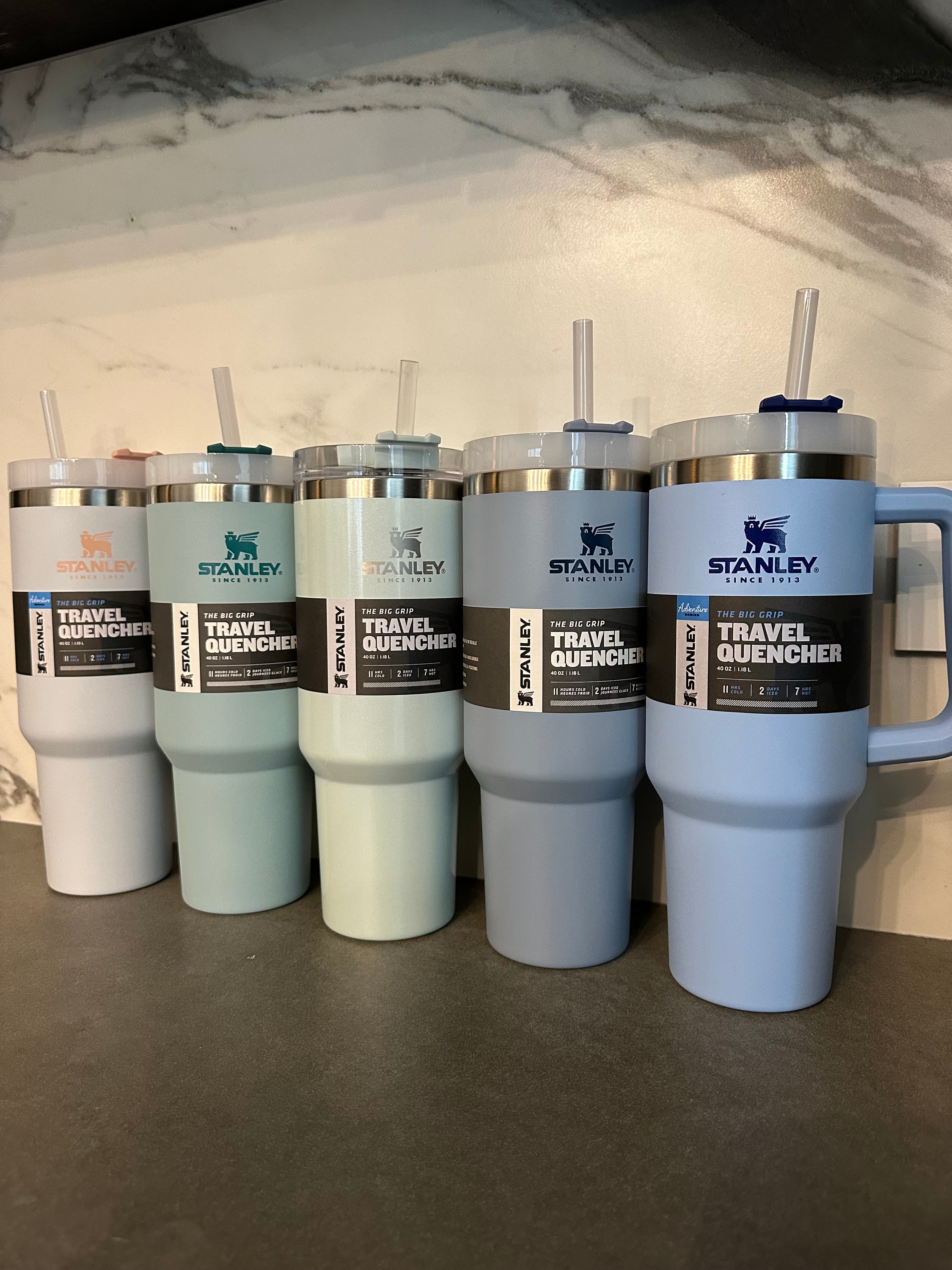 Stanley BLUES 40 Oz Tumbler Seafoam Pool Chambray - Etsy Canada