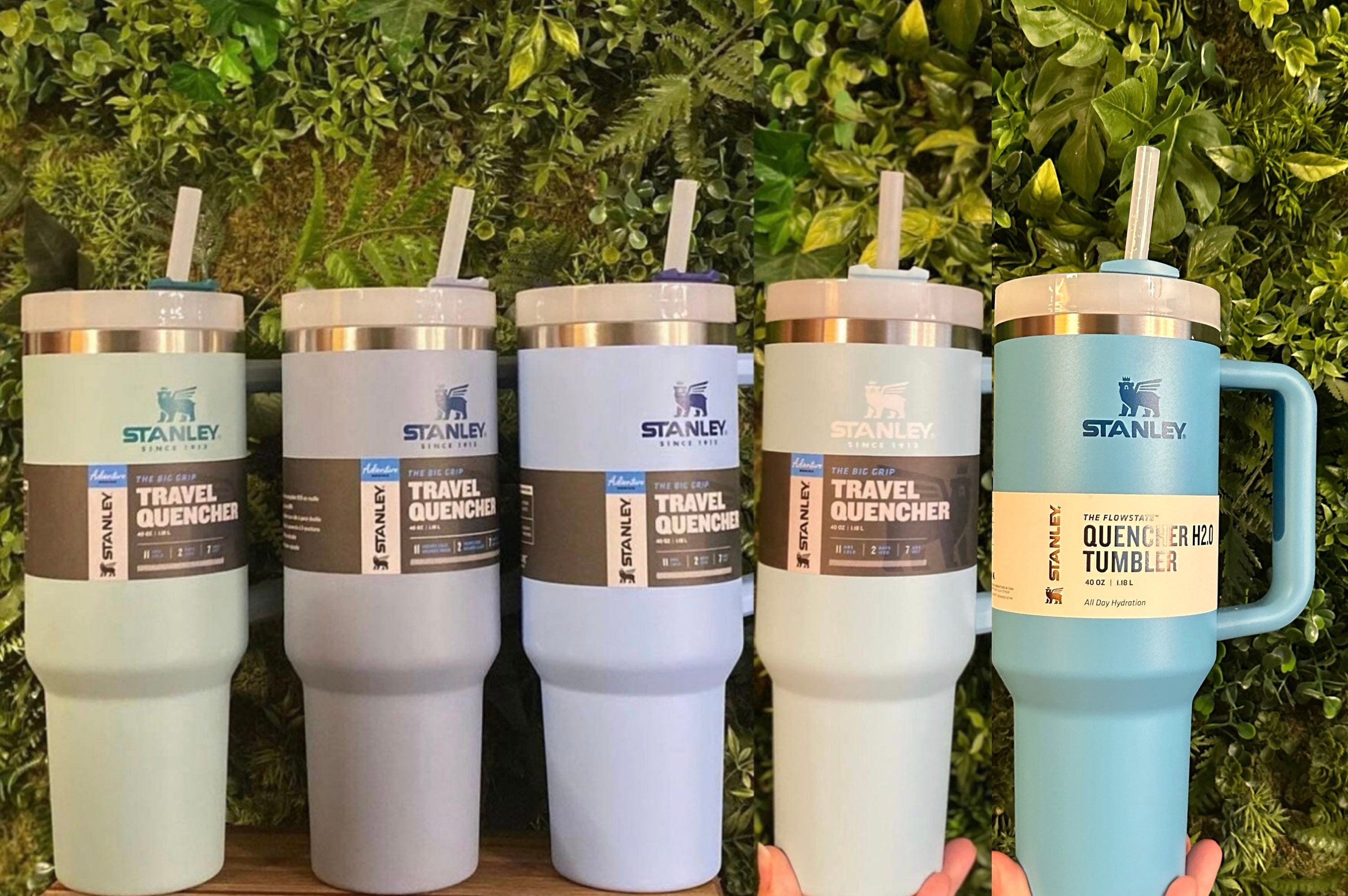 Stanley BLUES 40 Oz Tumbler Seafoam Pool Chambray - Etsy Canada