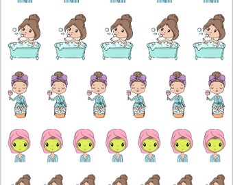 Spa stickers | Etsy