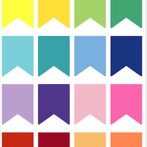 Multicolored Flag Planner Stickers - Etsy