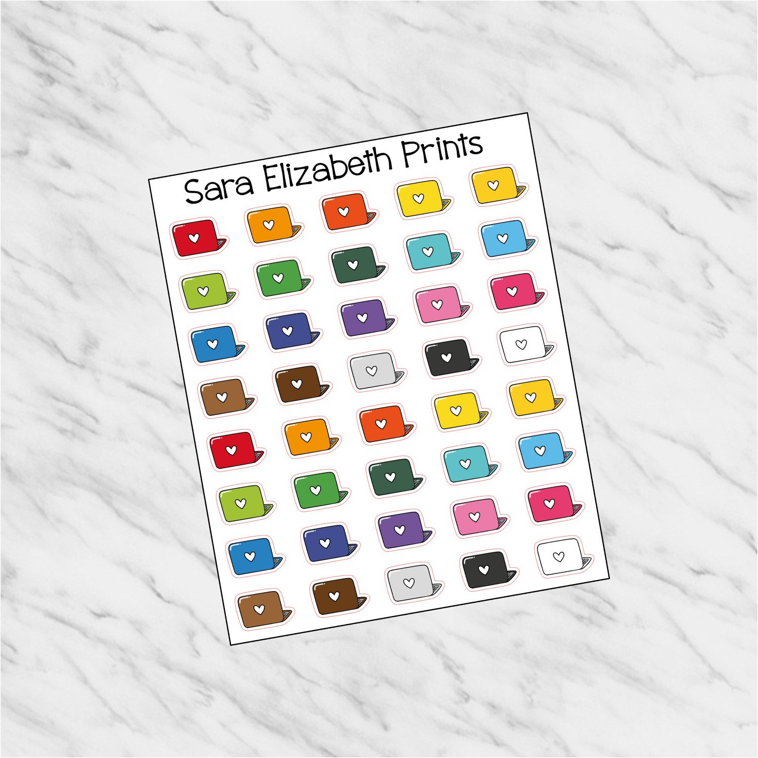 Mini Laptop Stickers - Etsy