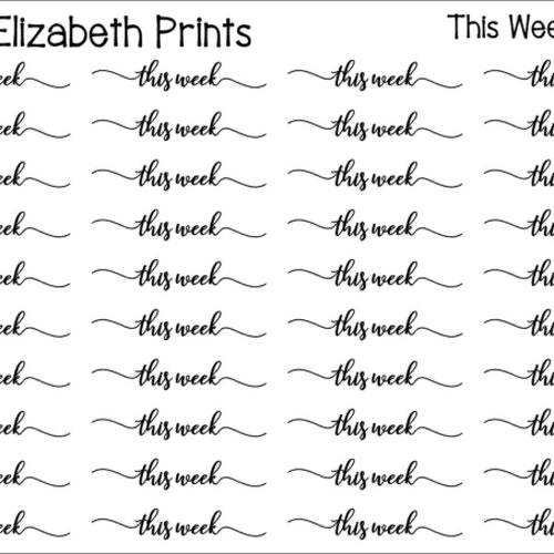 Script Stickers Planner Stickers - Etsy