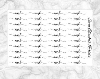 Custom Script Sticker Sheet Planner Stickers Choose Your - Etsy