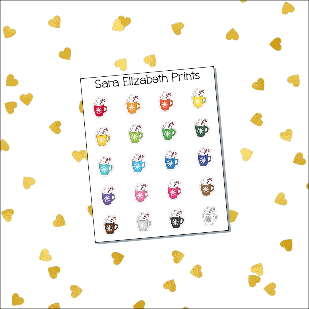 Hot Cocoa Stickers - Etsy