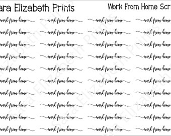 Work From Home Planner Stickers Nia S0996/S1030 Laptop - Etsy