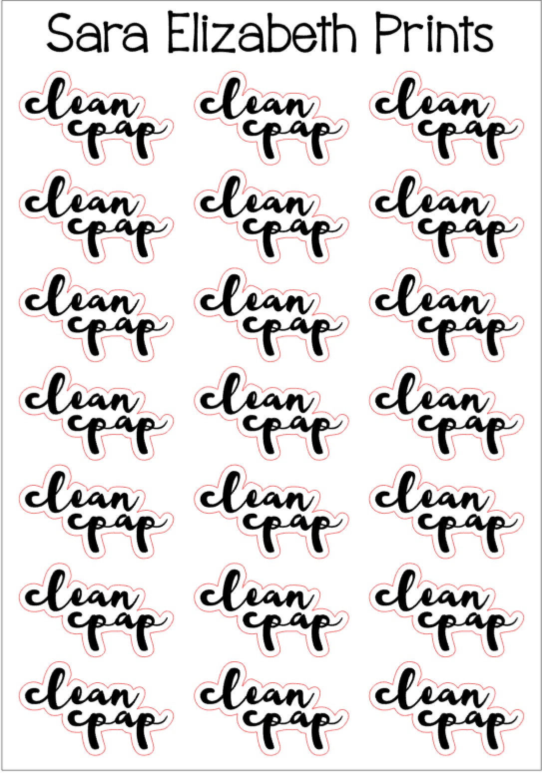 Clean CPAP Stickers | Etsy