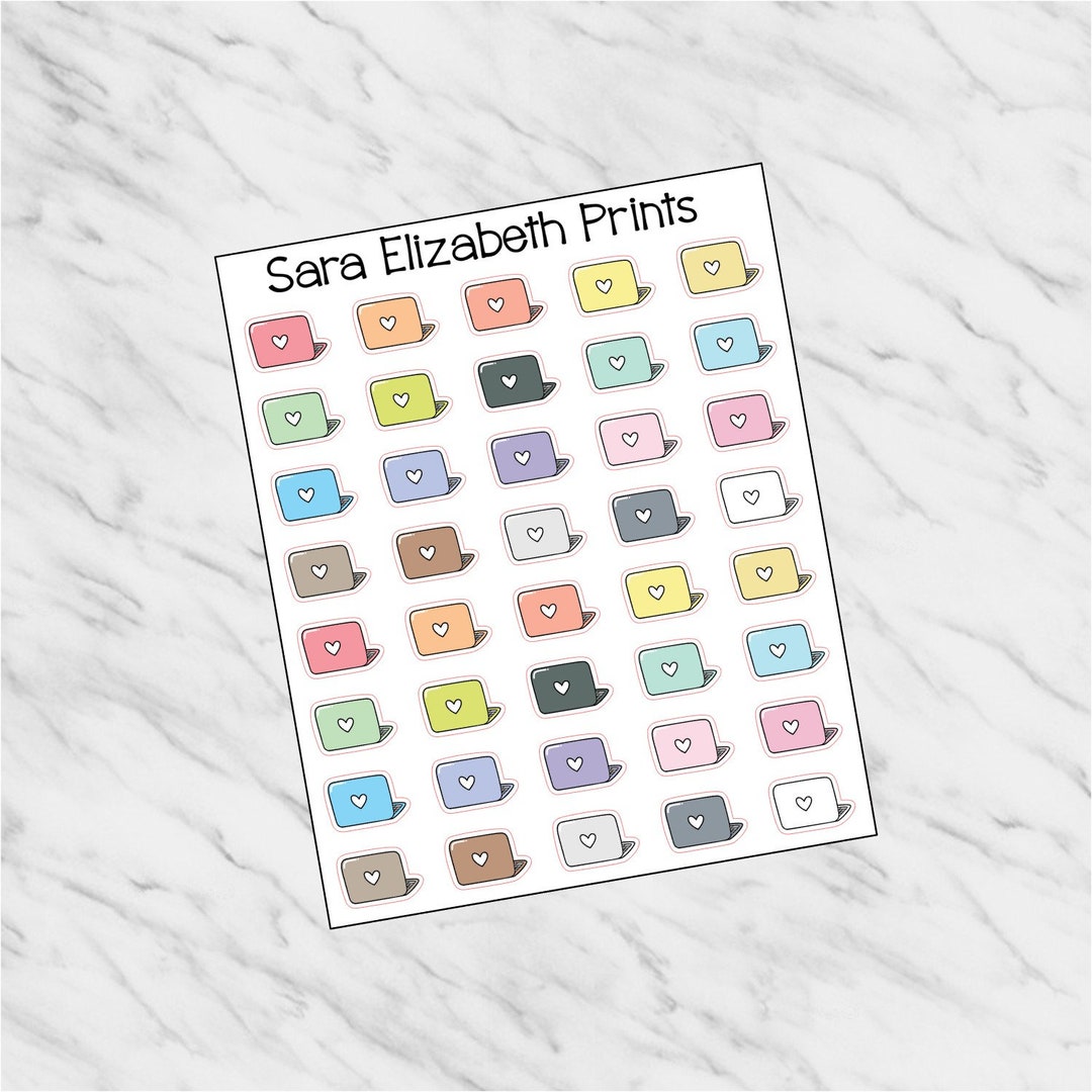 Mini Laptop Stickers - Etsy