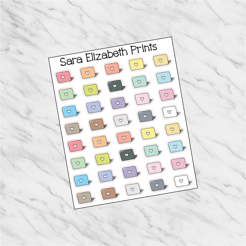 Mini Laptop Stickers - Etsy