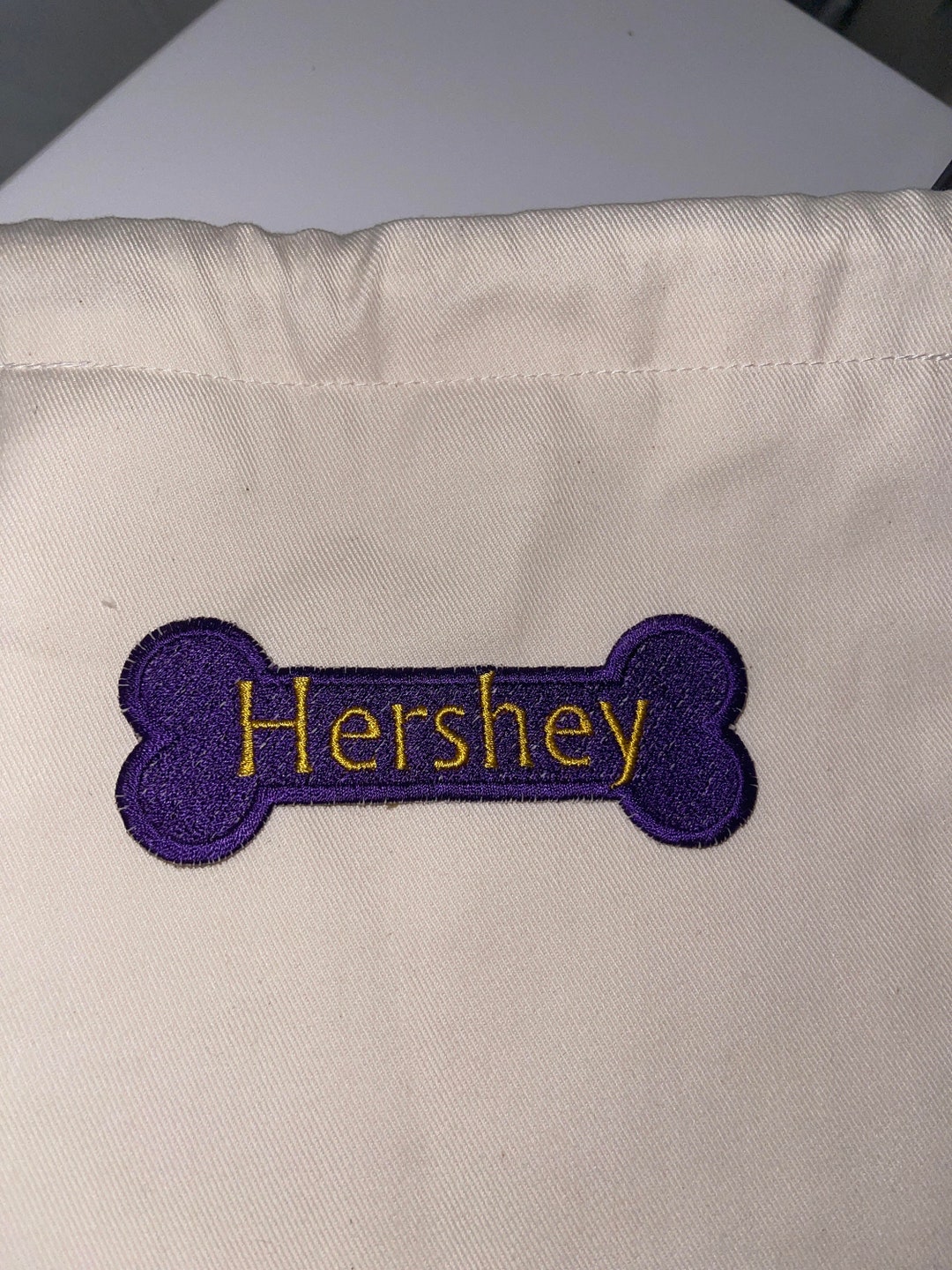 Personalized Embroidered Dog Bone Patch - Etsy