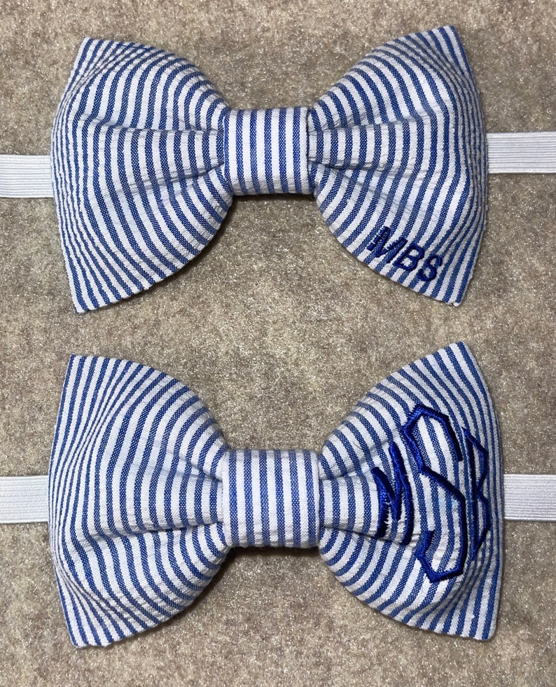 Personalized Seersucker Bow Tie - Just in Time for Spring - Etsy