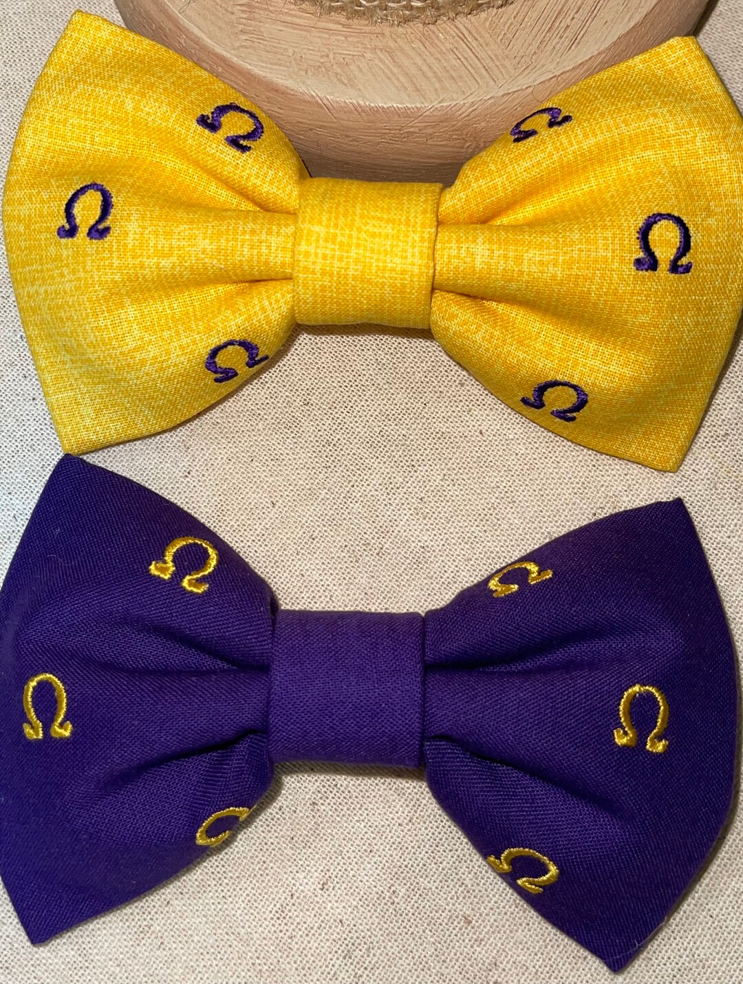 Purple, Gold, Black or White Omega Man Fraternity Bow Tie - Etsy