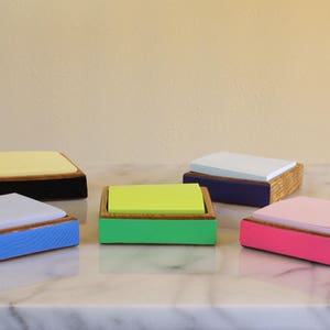 Post It Note Holder Oak Wooden - Etsy