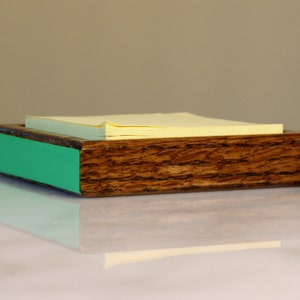 Post It Note Holder Oak Wooden - Etsy