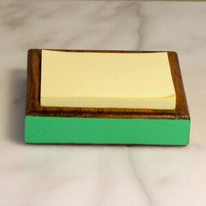 Post It Note Holder Oak Wooden - Etsy