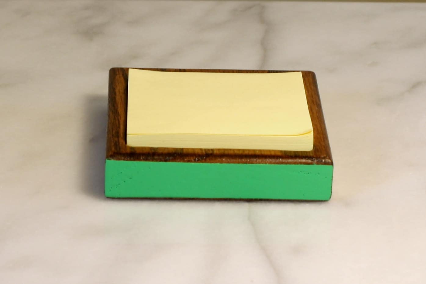 Post It Note Holder Oak Wooden - Etsy