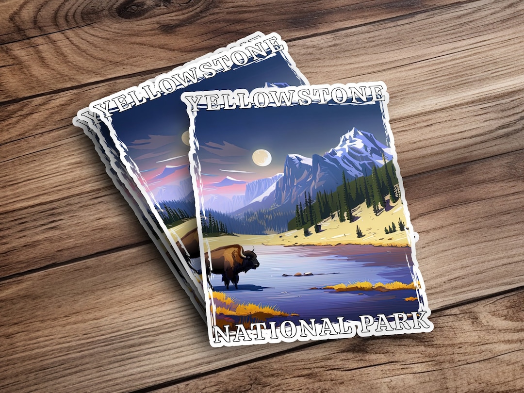 Yellowstone National Park Sticker, Yellowstone Decal, Yellowstone Car ...
