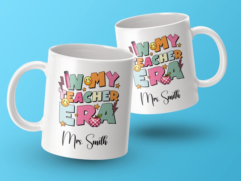 Custom Teacher Mug, Personalized Teacher Gift, Teacher Appreciation ...