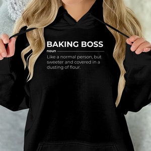 Baking Boss Noun Definition T-shirt, Funny Baker Sweatshirt, Humorous ...