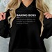 Baking Boss Noun Definition T-shirt, Funny Baker Sweatshirt, Humorous ...