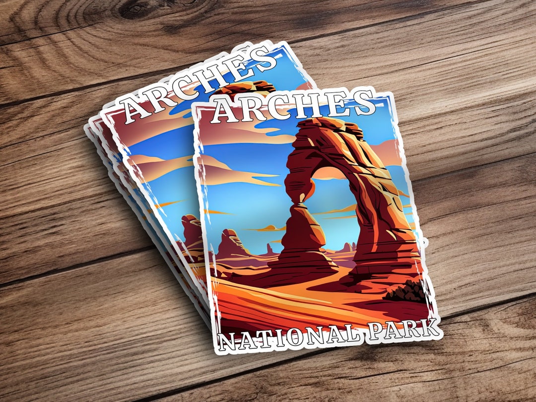 Arches National Park Stickers, Arches Stickers, Arches National Park ...