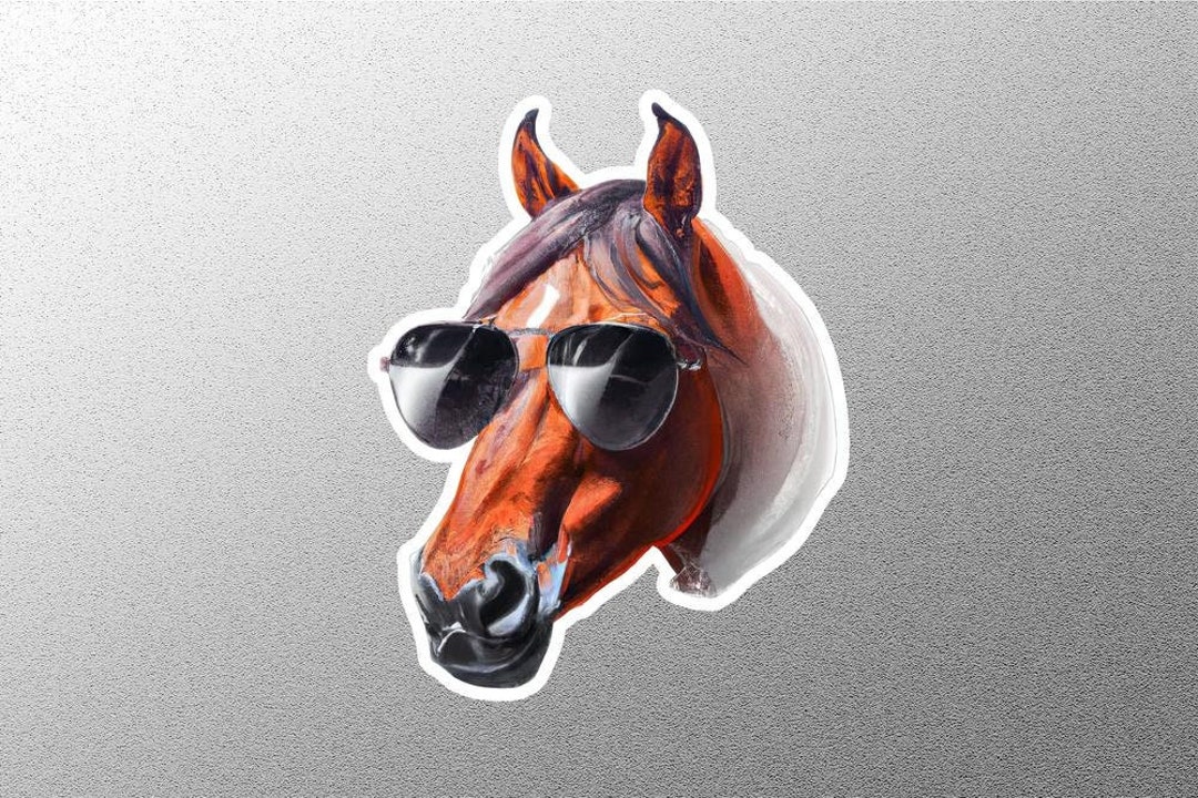 Horse Face Sticker, Horse Sticker, Cute Horse Sticker, Horse Lover ...
