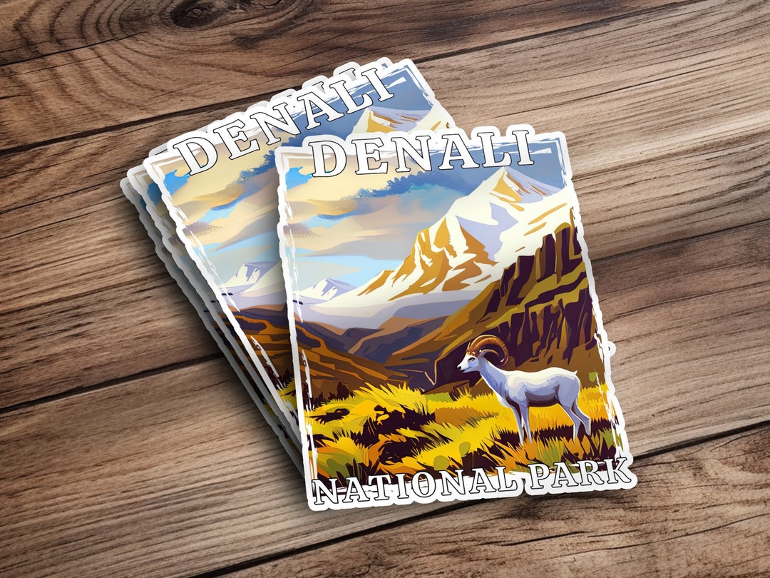 Denali National Park Sticker, Alaska Country Bumper Sticker, Denali ...