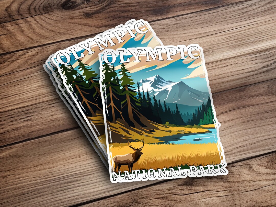Olympic National Park Sticker, Olympic Mountains, Ranger Stickers ...