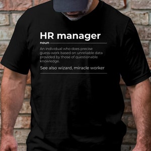 HR Manager T-shirt, HR Shirt, Human Resources Shirt, Human Resources ...