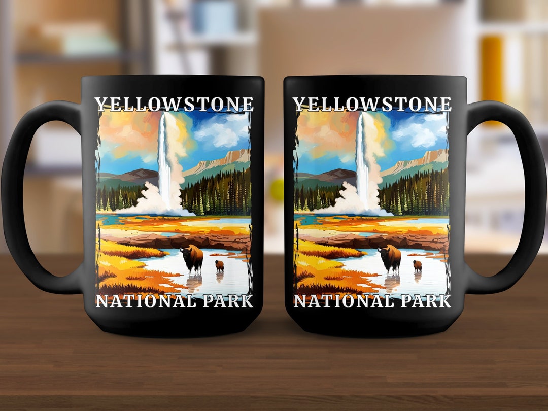 Yellowstone National Park Mug, Yellowstone Coffee Mug, Yellowstone Gift ...