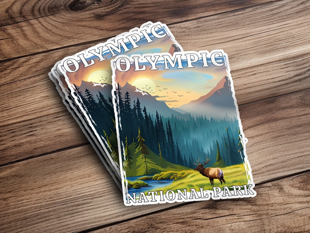 Olympic National Park Stickers, Vinyl Decal, Car Decal, Laptop Sticker ...