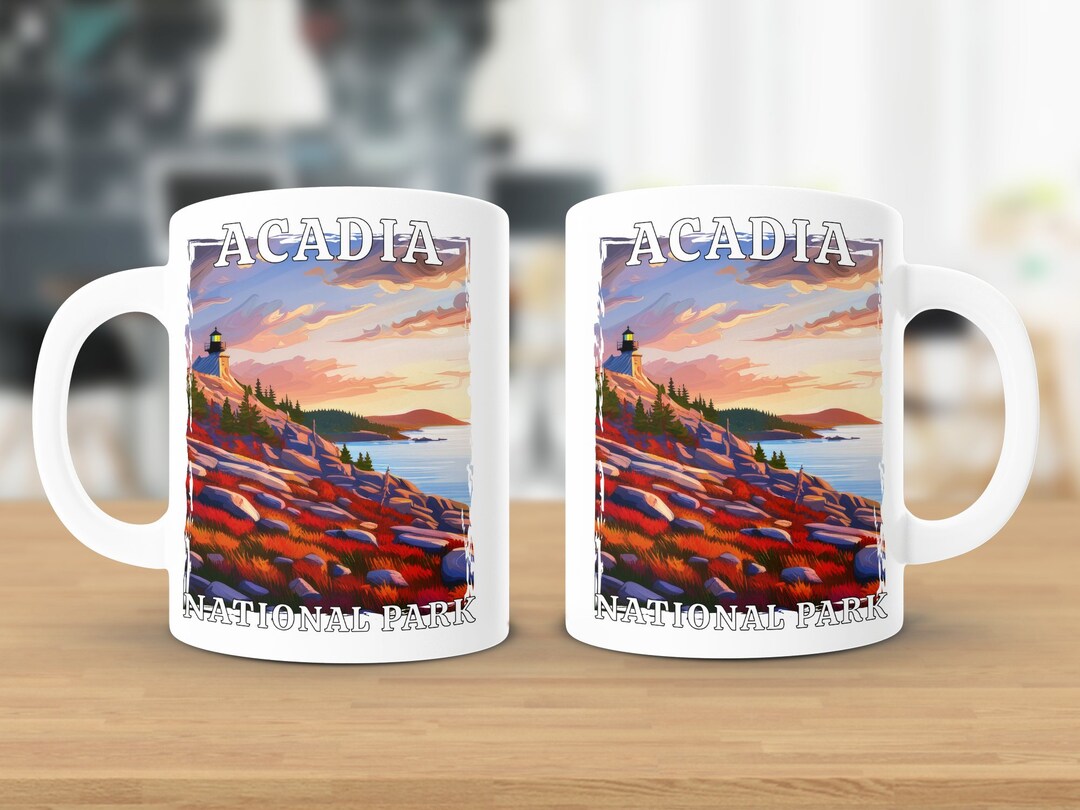 Acadia National Park Mug, Acadia Coffee Mug, Acadia Gift, Maine Gift ...