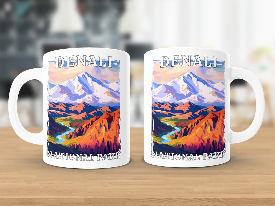 Denali National Park Mug, Alaska Mug, Alaska Gifts, Denali Coffee Mug ...