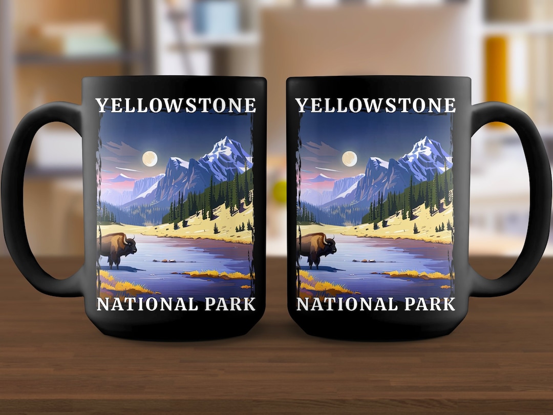 Yellowstone National Park Mug, Yellowstone Coffee Mug, Yellowstone ...