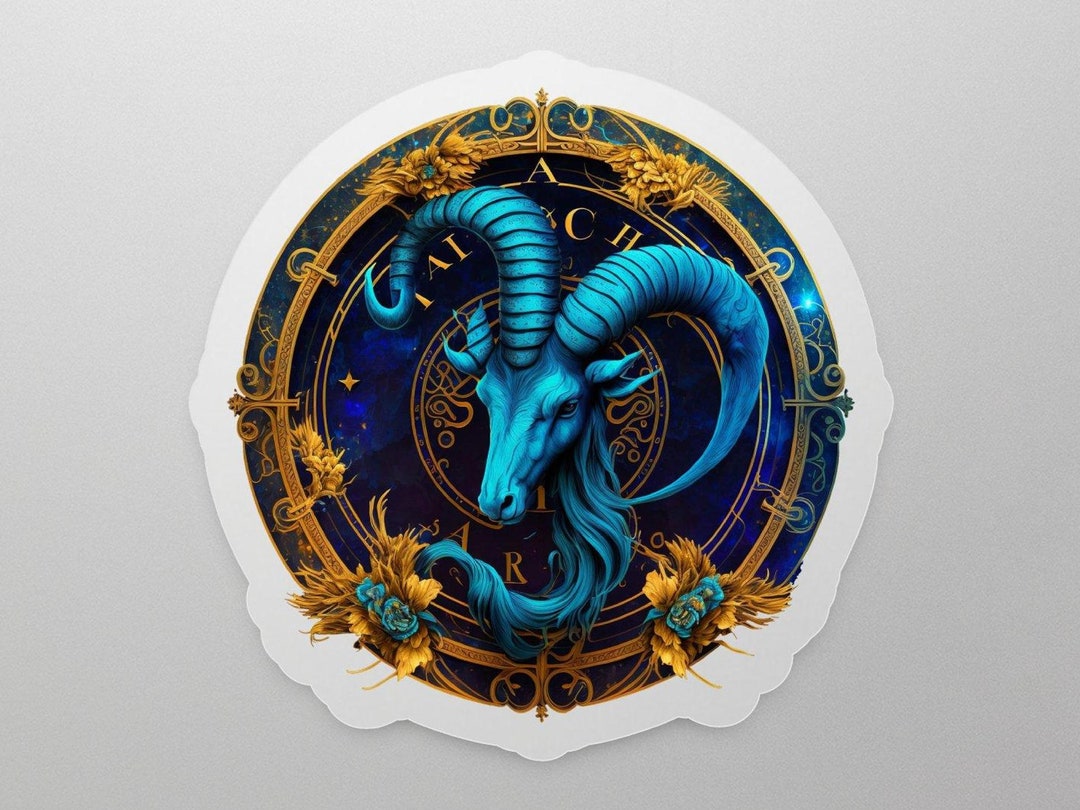 Capricorn Zodiac Stickers, Zodiac Stickers, Zodiac Decals, Planets ...