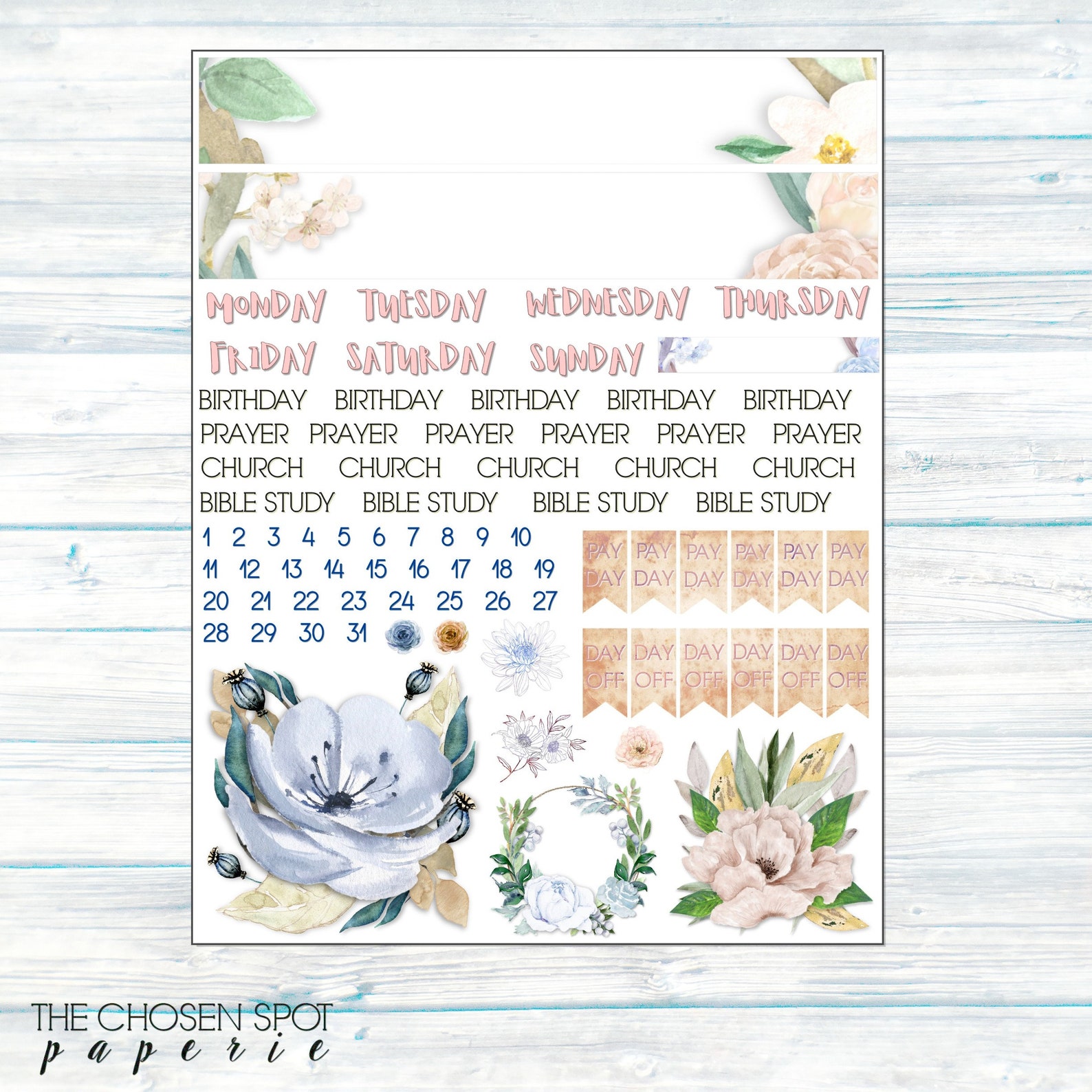 Planner Stickers, I Am Saved, Instant Download, Prayer Journal ...