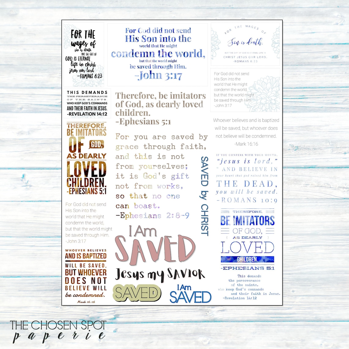 Planner Stickers I Am Saved Instant Download Prayer - Etsy