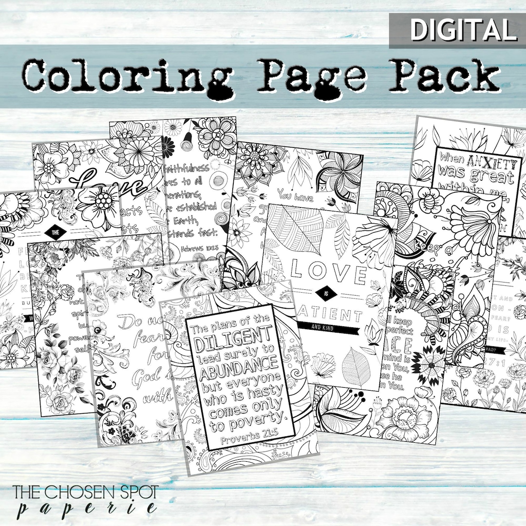 Coloring Pages, Adult Coloring Book, Kids Coloring Book, Digital ...