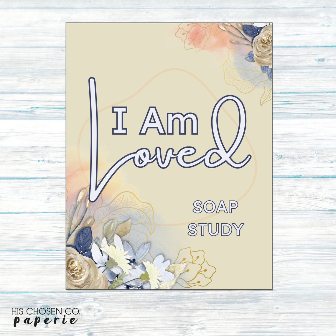 I Am Loved Digital Bible SOAP Study Set for Christian Women - Instant ...