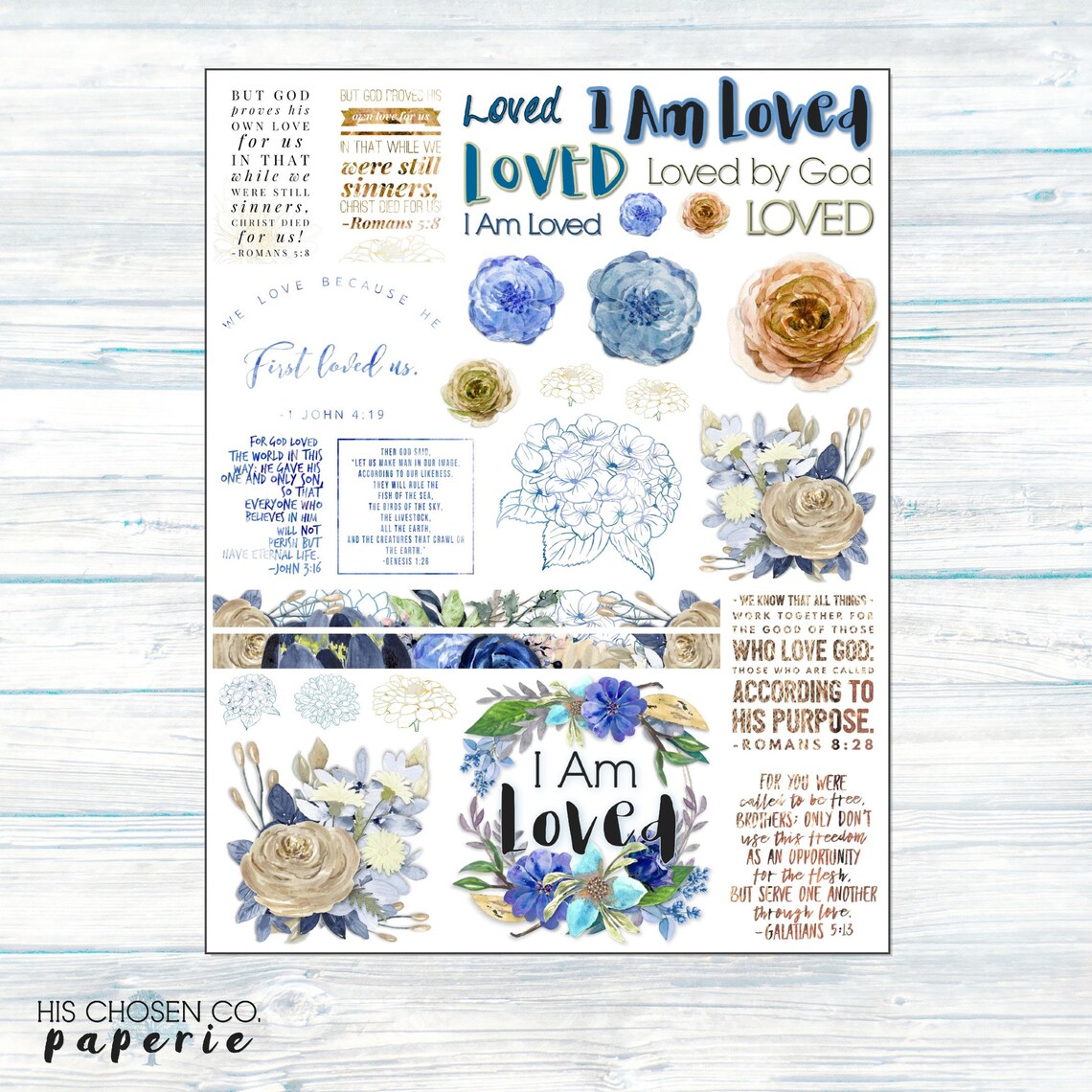 I Am Loved Digital Bible SOAP Study Set for Christian Women - Instant ...
