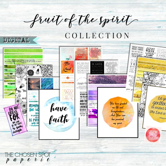 Fruit of the Spirit Mega Pack Bible Journaling Printable | Etsy
