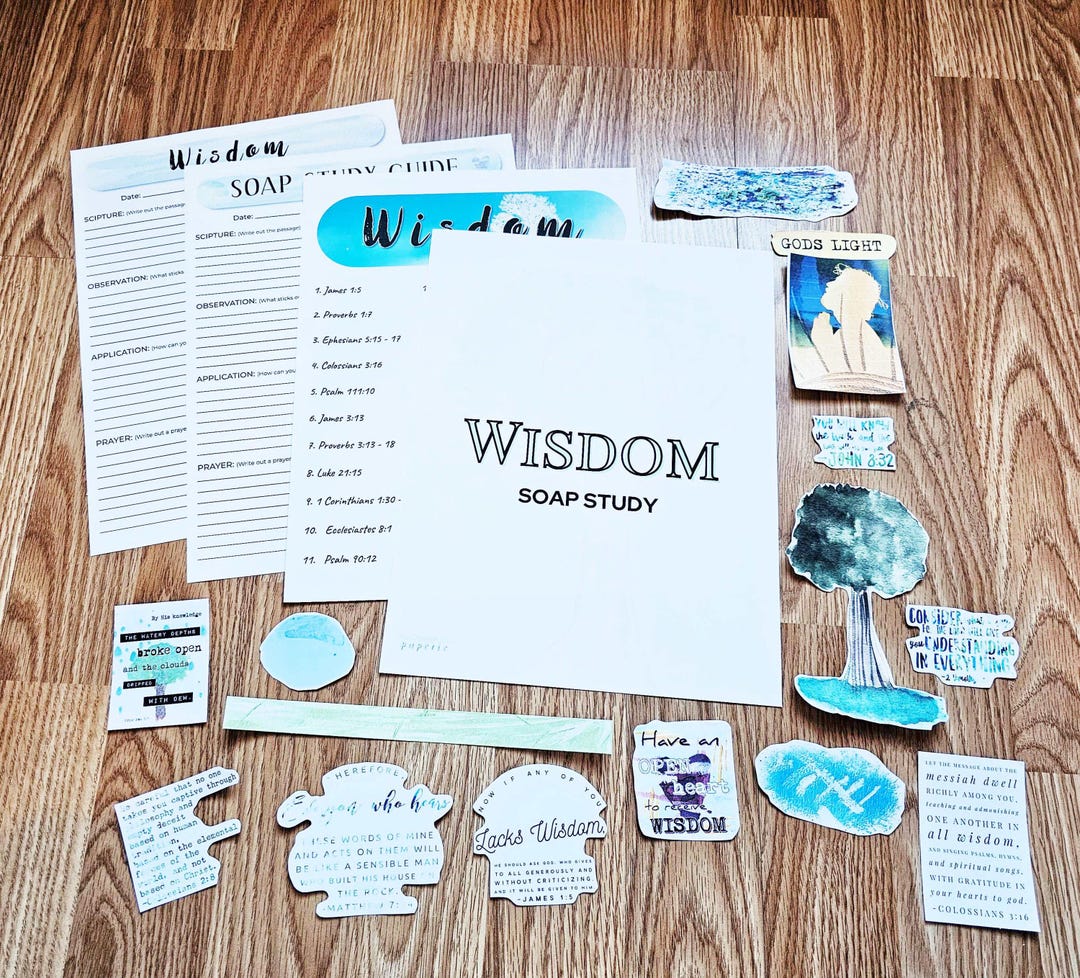 Wisdom SOAP Study Pack, Bible Study Kit, Wisdom Tree of Life, Help With ...