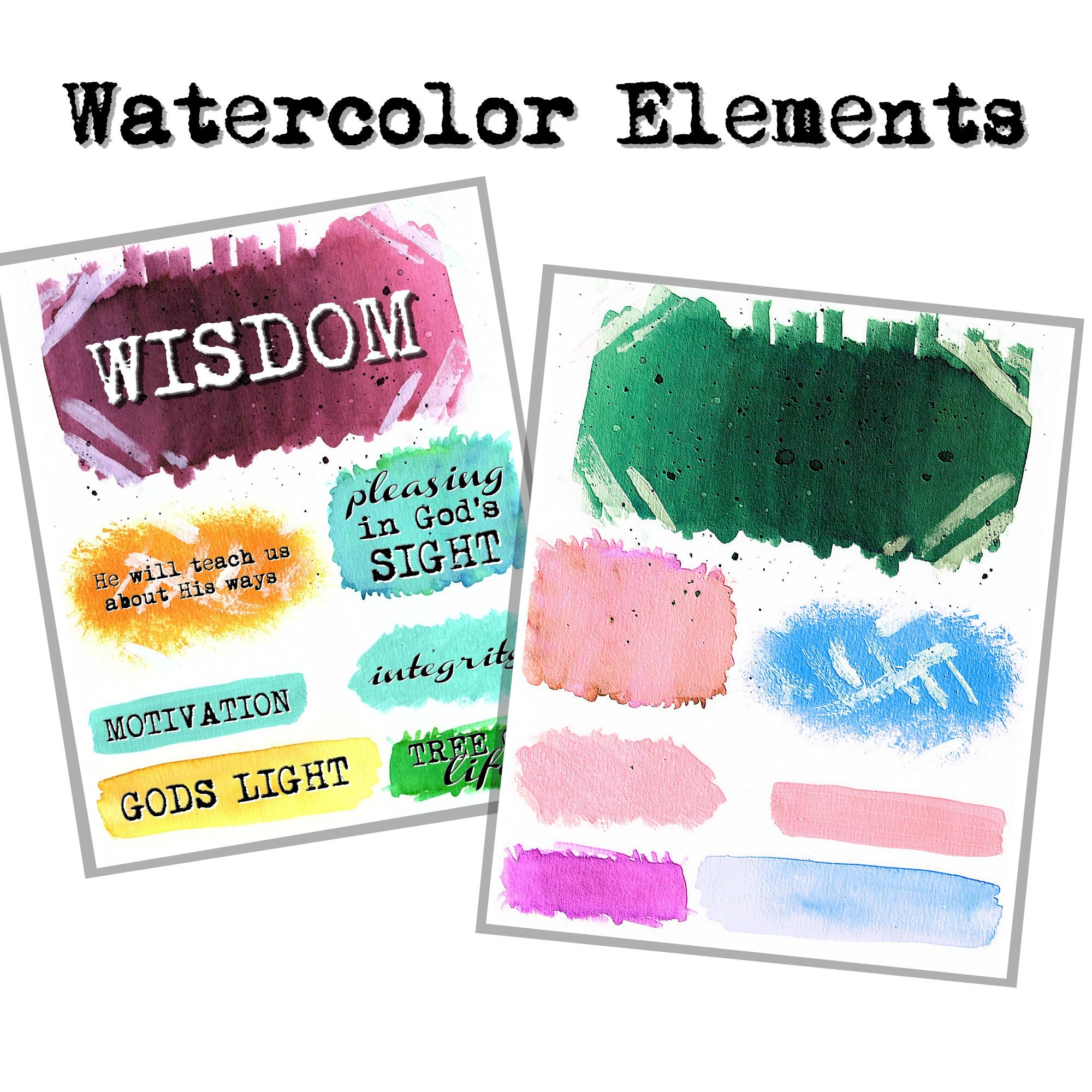 Wisdom Bible Journaling Devotional Set, Printable Stickers, War Binder ...